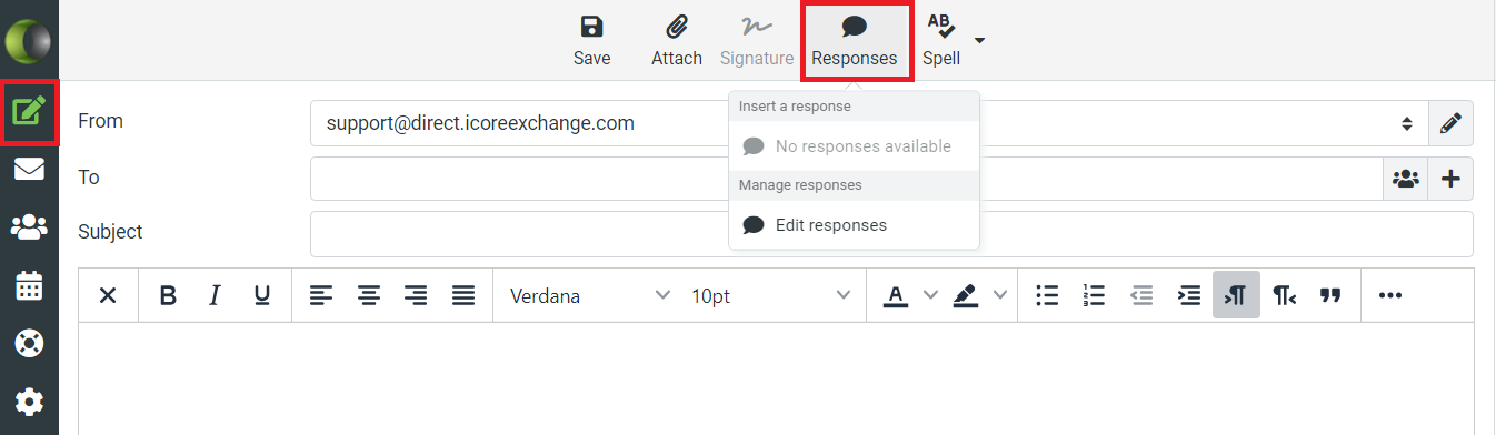 iCoreExchange – How to Setup Responses – iCoreConnect
