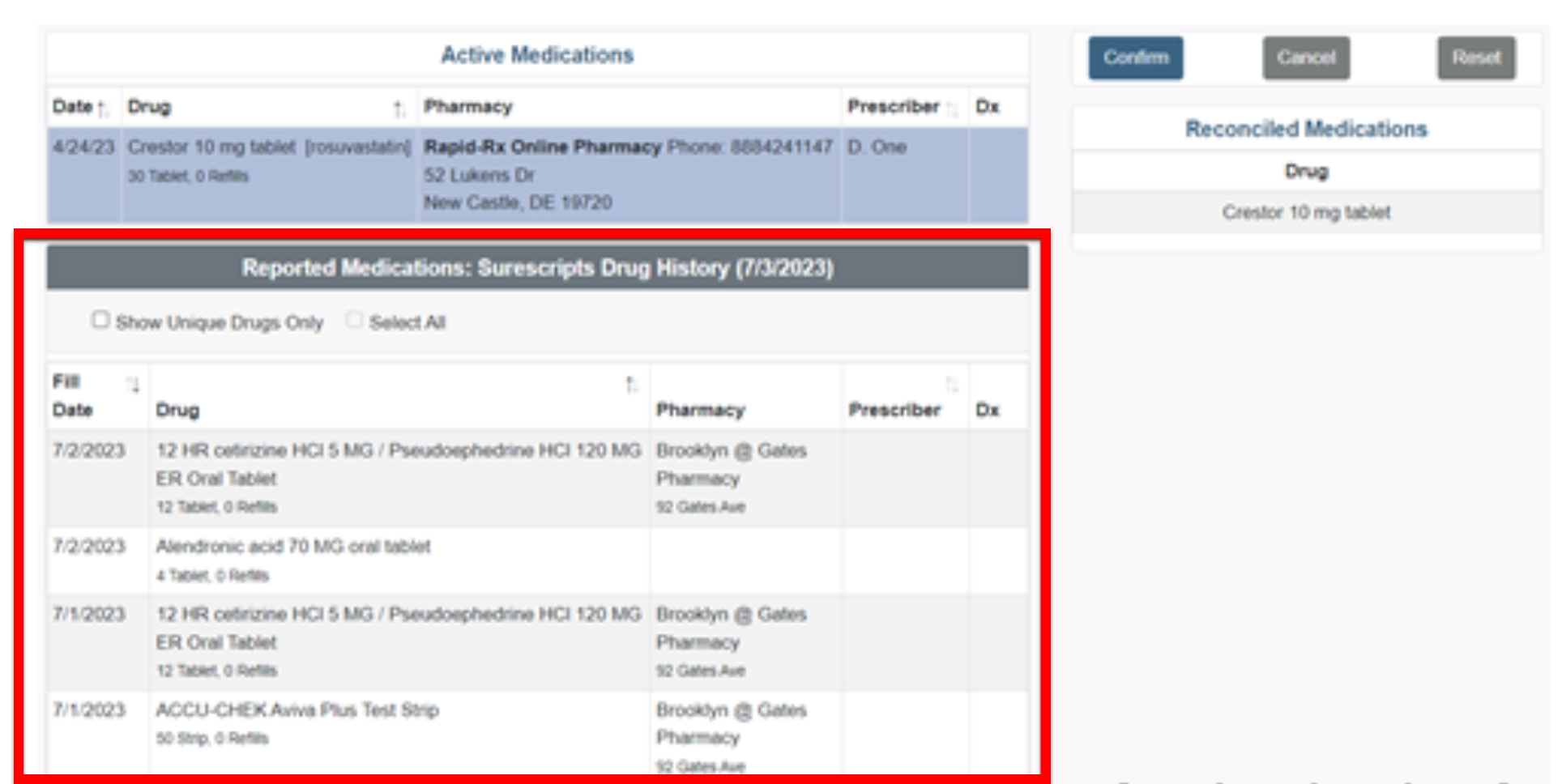 iCoreRx: Managing a Patient’s Active (Current) Medication List ...
