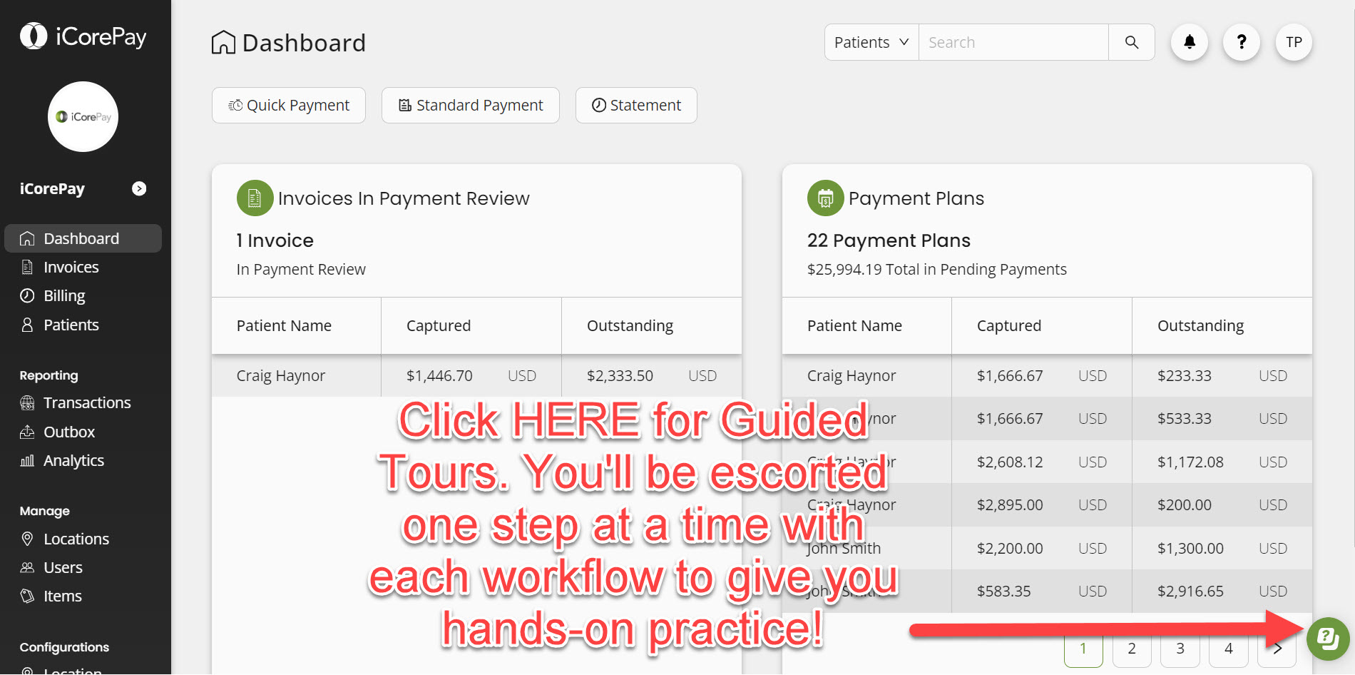 iCorePay: Guided Tours – iCoreConnect