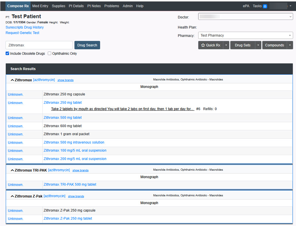 iCoreRx: How to Locate a Z-Pak – iCoreConnect