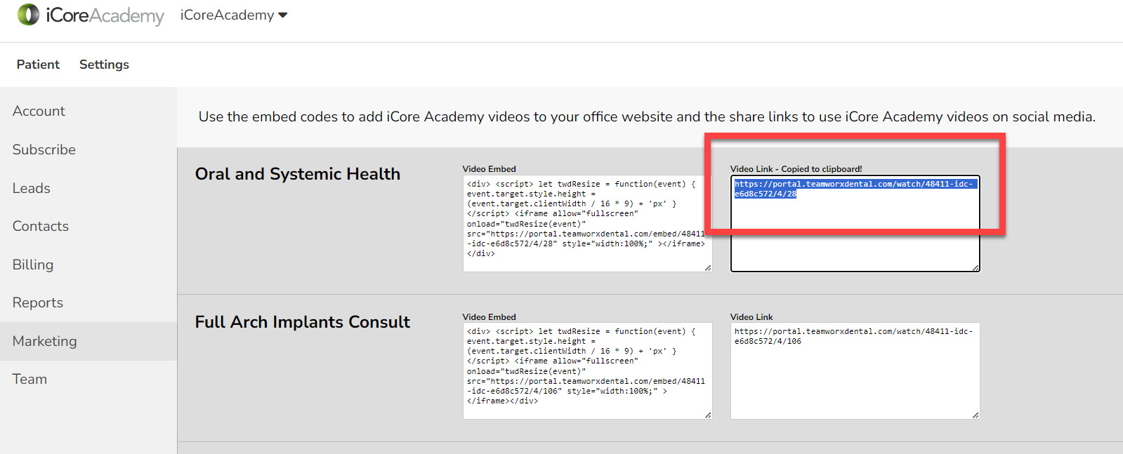 iCoreAcademy: Marketing Tools in iCoreAcademy – iCoreConnect